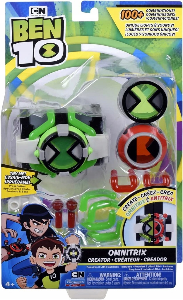 BEN 10 ZEGAREK OMNITRIX ANITRIX 100 KOMBINACJI - 13780230430 ...