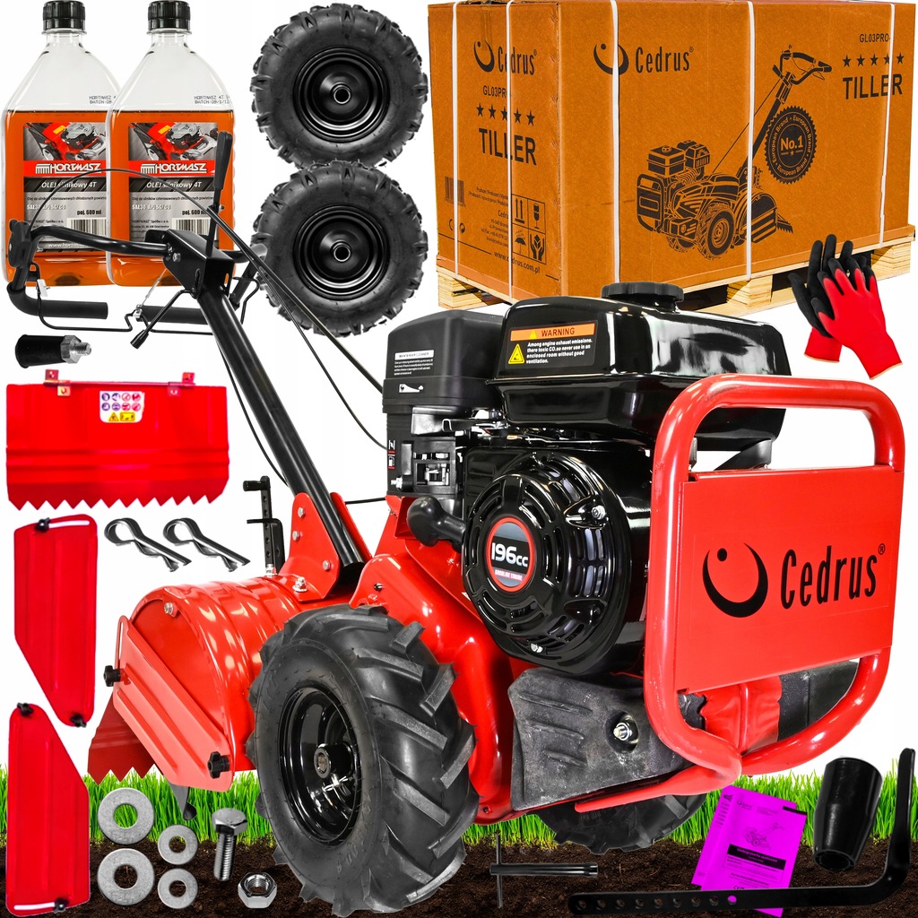 GLEBOGRYZARKA SPALINOWA NAPĘD 7KM 2xOlej HORTMASZ - 12436038154 - oficjalne archiwum Allegro