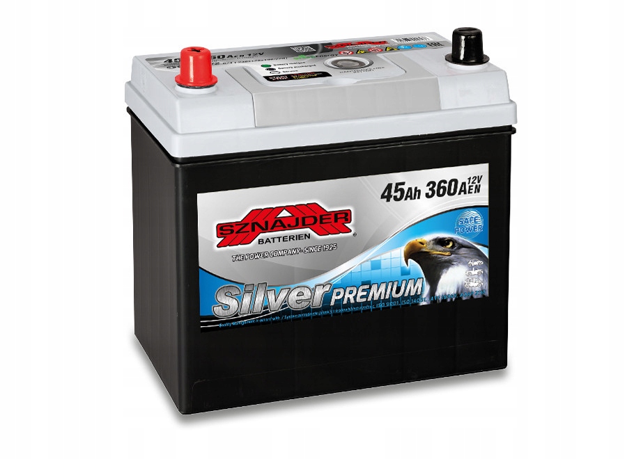 AKUMULATOR SILVER PREMIUM 45Ah 360A L+ 12V 237/127/220 SZNAJDER - 15005590605 - oficjalne ...