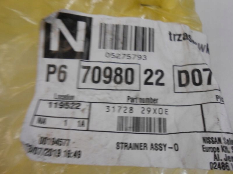 X TRAIL T32 FILTR SKRZYNI BIEGÓW 3172829X0E - 8977599428 - oficjalne ...