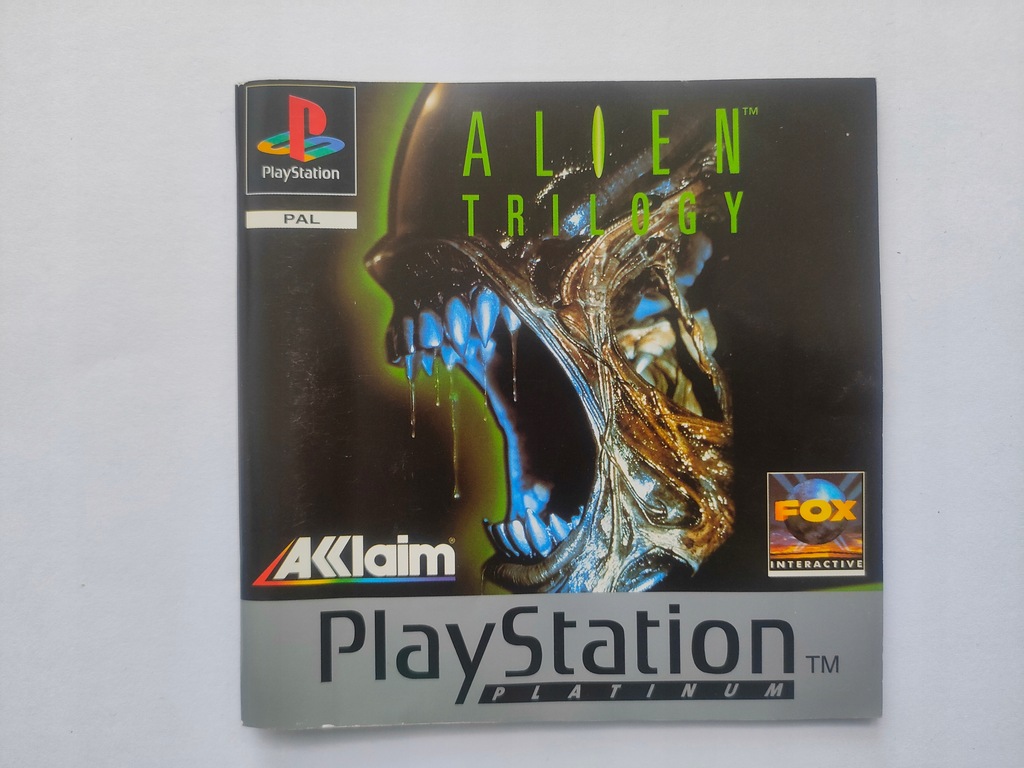 ORYGINALNA INSTRUKCJA ALIEN TRILOGY PSX PS1 - 13928152538 - oficjalne ...