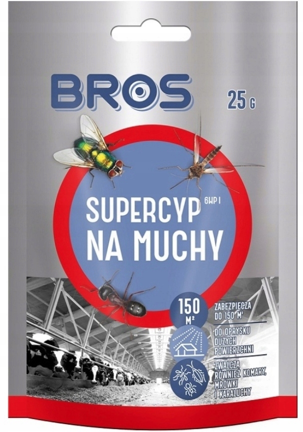 Bros Supercyp 6WP 25g Oprysk na INSEKTY MUCHY - 14370995285 - oficjalne archiwum Allegro