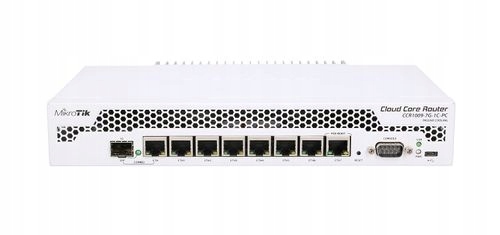 Router przewodowy MikroTik CCR1009-7G-1C-PC - 12627595082 - oficjalne ...