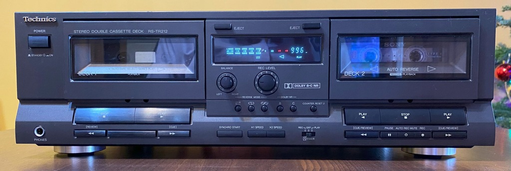 Magnetofon kasetowy Technics RS-TR212 czarny - 15005828415 - oficjalne archiwum Allegro