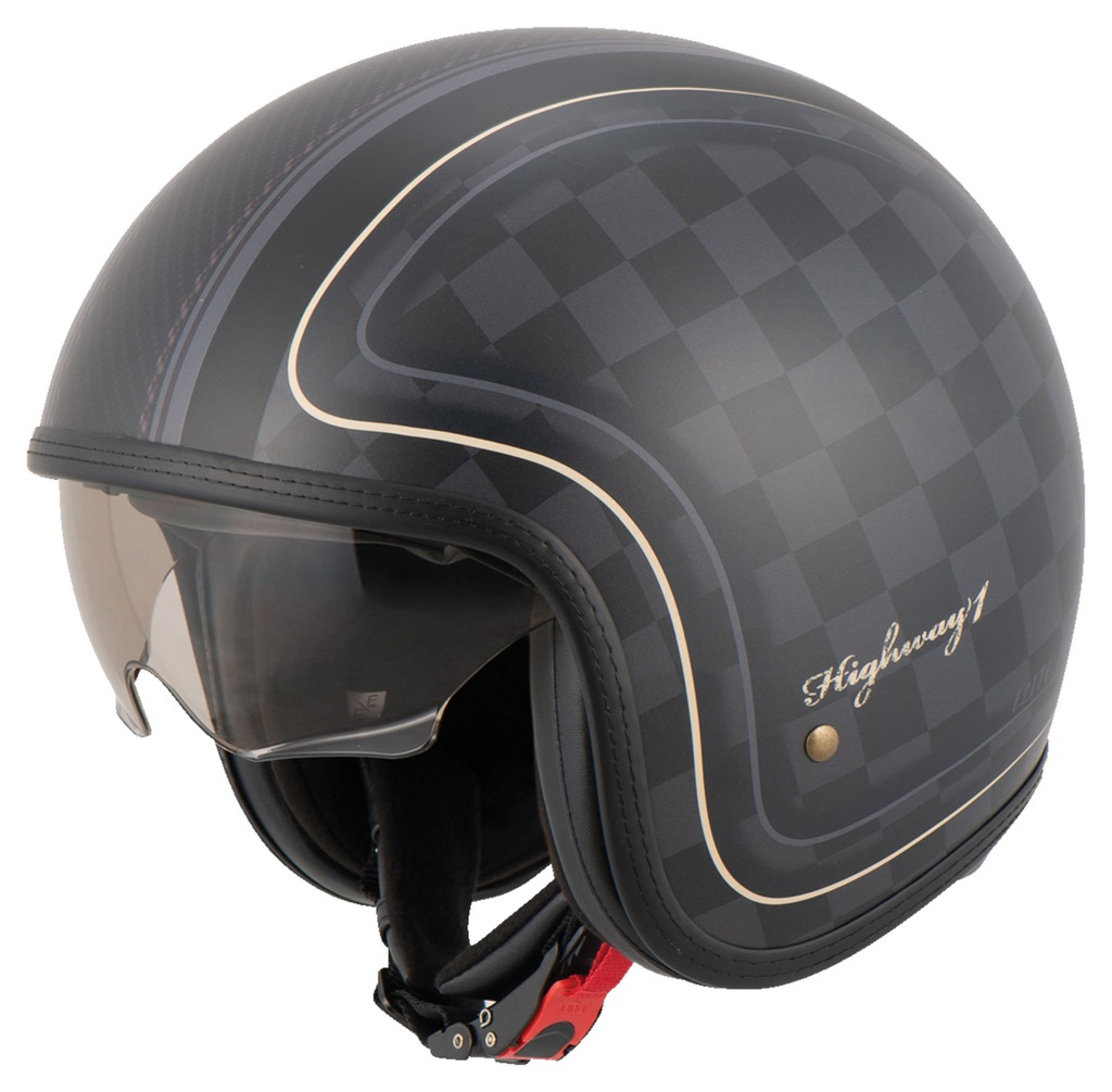 Kask motocyklowy otwarty jet Highway CAFE RACER L - 11255393613 ...
