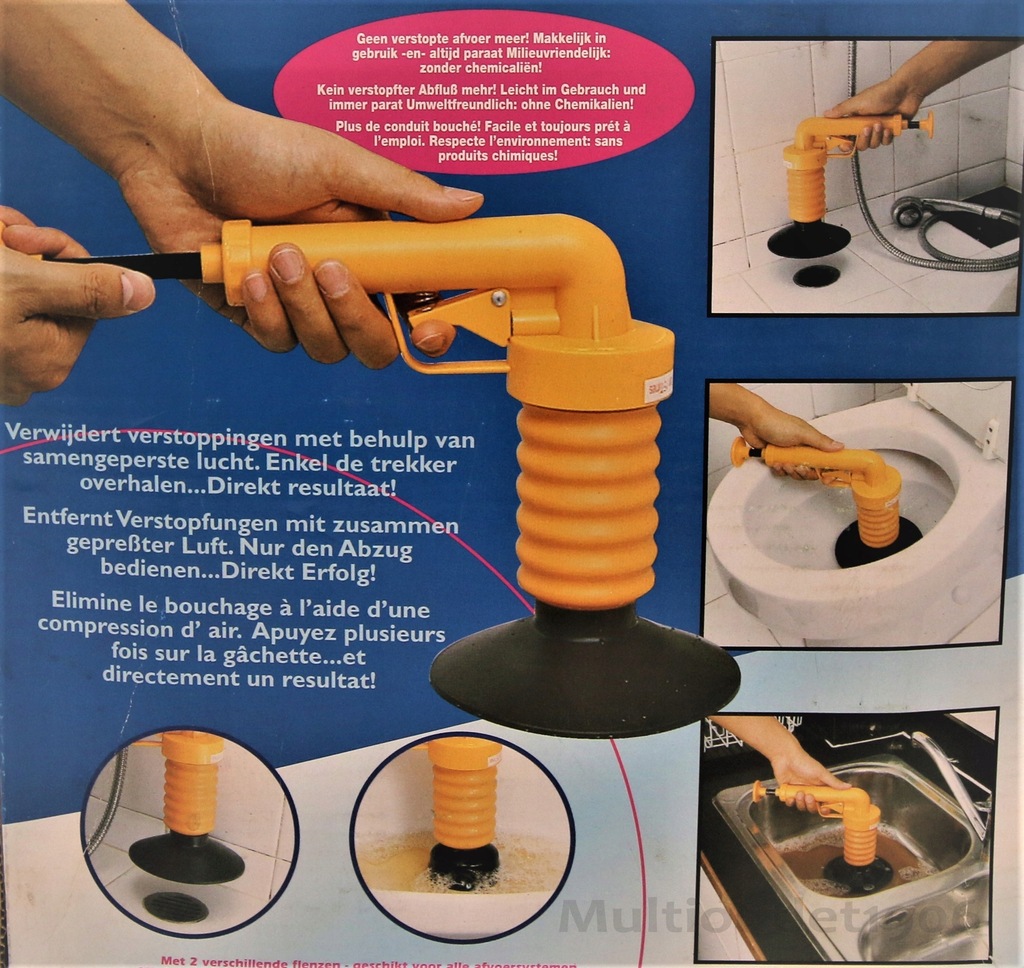 Pistolet do udrażniania rur Drain Buster - 13205376567 - oficjalne ...