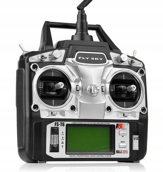 FlySky FS-T6 6CH 2.4GHz + odbiornik R6B - 11710757241 - oficjalne ...