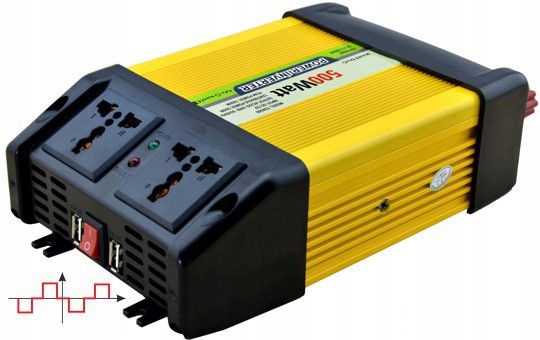 PRZETWORNICA WARSZTATOWA 12V/230V 500W/1000W USB5V - 8485383124 - oficjalne archiwum Allegro