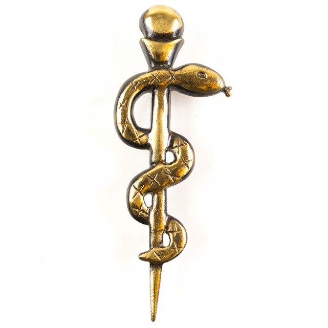 Średni Eskulap symbol medycyny płaskorzeźba - 12672514075 - oficjalne ...