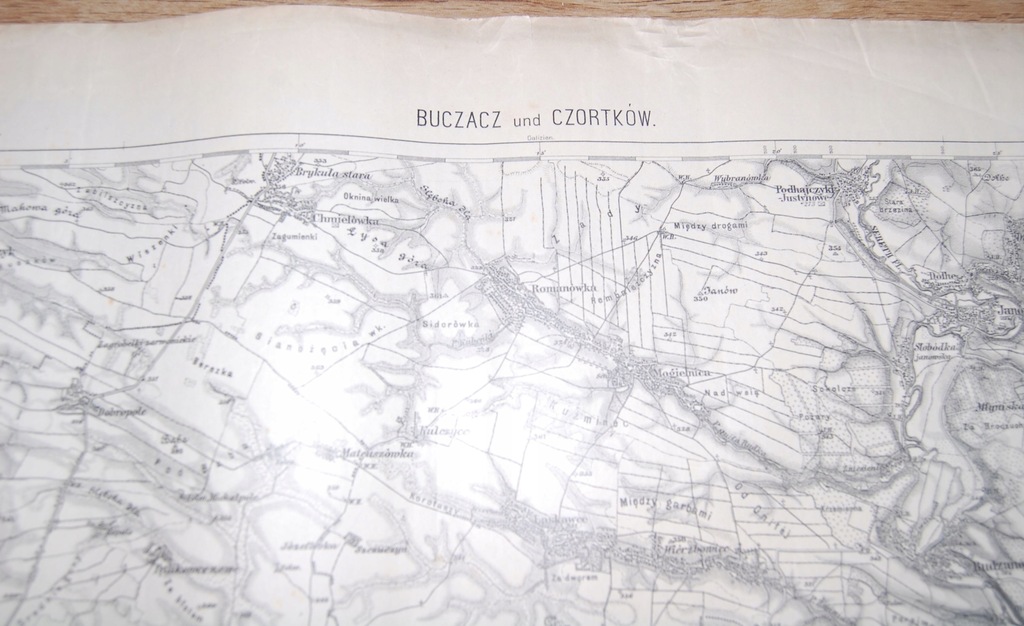BUCZACZ KRESY AUSTRIACKA MAPA WOJSKOWA 1902 ROK - 11554735465 ...