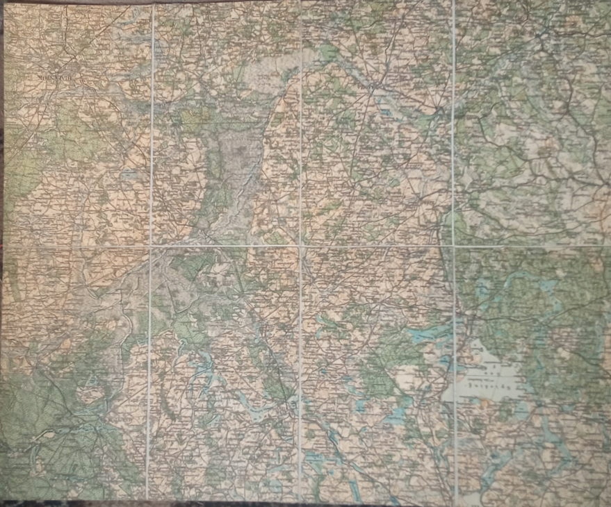 MAPA Białystok Ostrołęka Augustów Pisz 1914 r. - 15225656882 ...