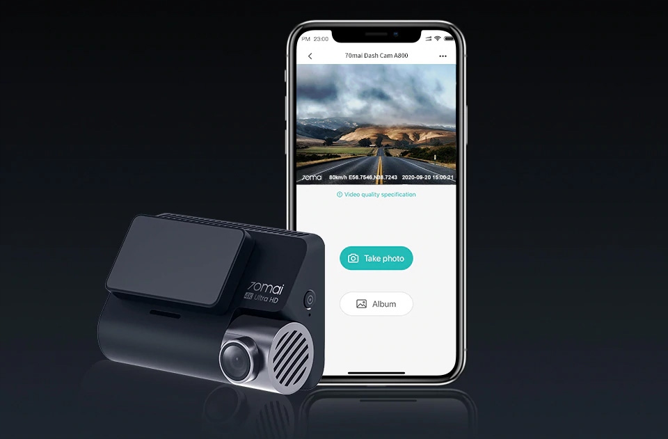 Купить ВИДЕОРЕГИСТРАТОР 70mai A800 4K GPS + РЕВЕРС + 32: отзывы, фото и ...