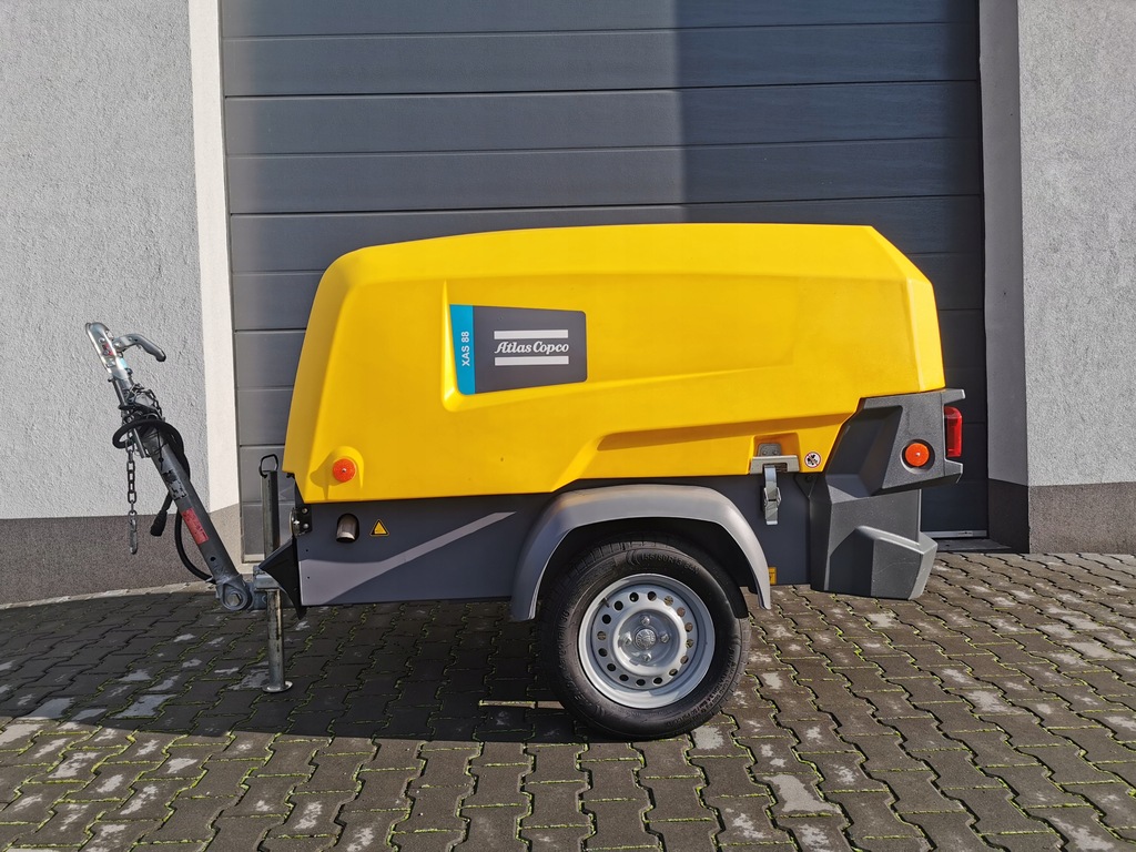 2020r 180h! KOMPRESOR ŚRUBOWY 5m3 ATLAS COPCO XAS88 +CHŁODNICA REJESTRACJA - 14706470189 ...
