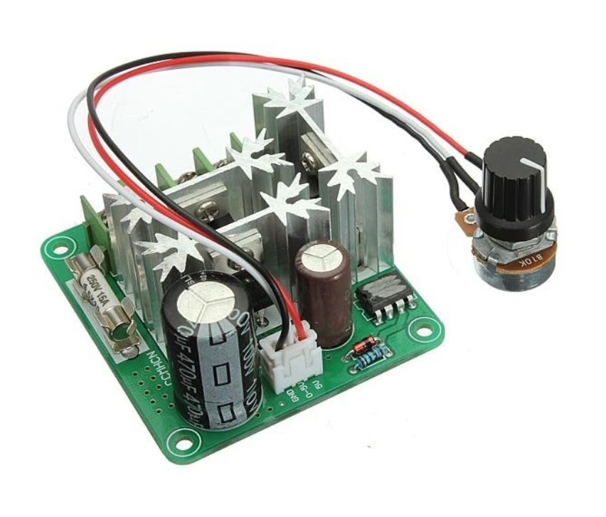 Regulator obrotów silnika DC 6-90V 15A - 12689777240 - oficjalne archiwum Allegro