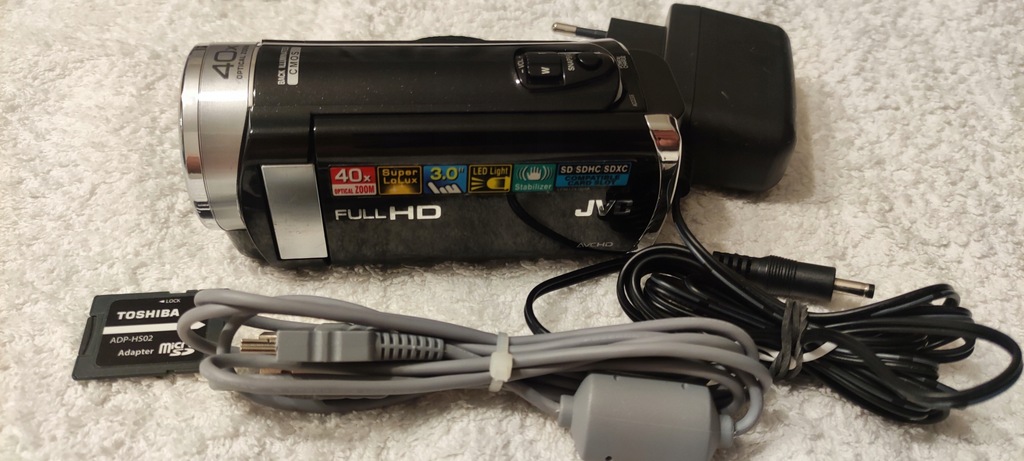 Kamera Video JVC EVERIO GZ-E205 BE FullHD CMOS Karta LCD-3'' Czarna ...