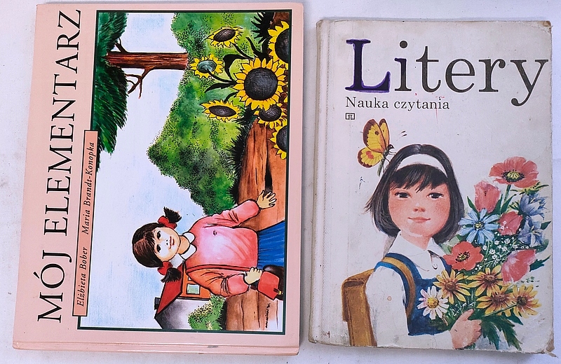 LITERY Nauka czytania Przyłubscy 1989 elementarz - 12827180814 ...