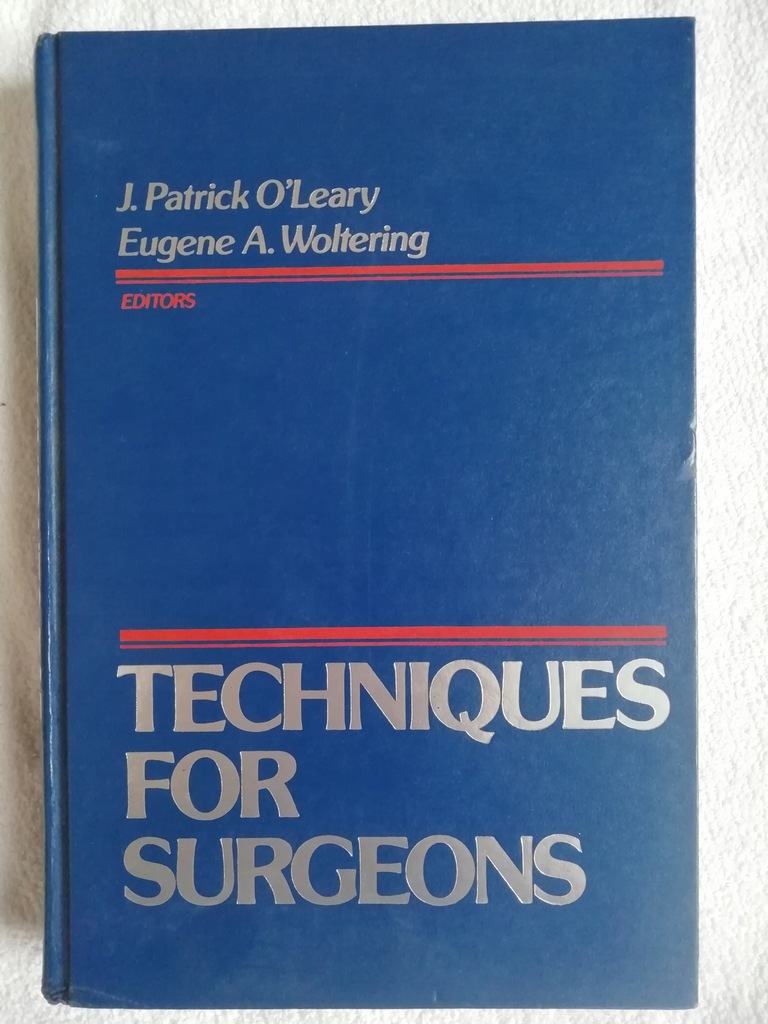TECHNIQUES FOR SURGEONS TECHNIKI CHIRURGIA /220 - 12740867537 - oficjalne archiwum Allegro