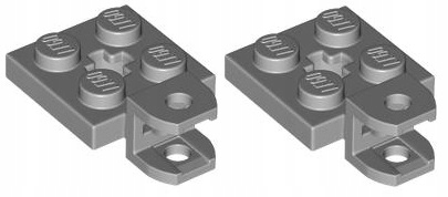 LEGO Płytka 2x2 Zaczep J. Szara (63082/6273227) x2 - 13290858365 ...