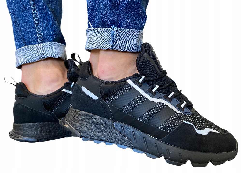 Adidas ZX 1K Boost Sportowe Buty Męskie Czarne - 12581257329 ...