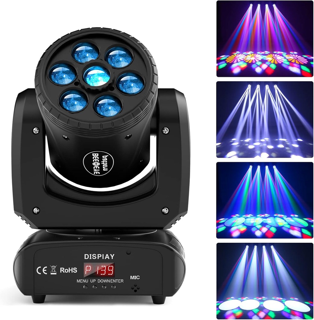 Ruchoma głowica LED 120 W DMX512 RGBW oświetlenie dyskotekowe ...