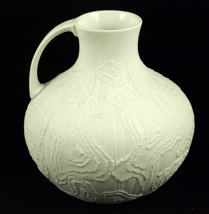 Biały wazon KAISER ALKA biskwit OP ART design - 12186856346 - oficjalne ...