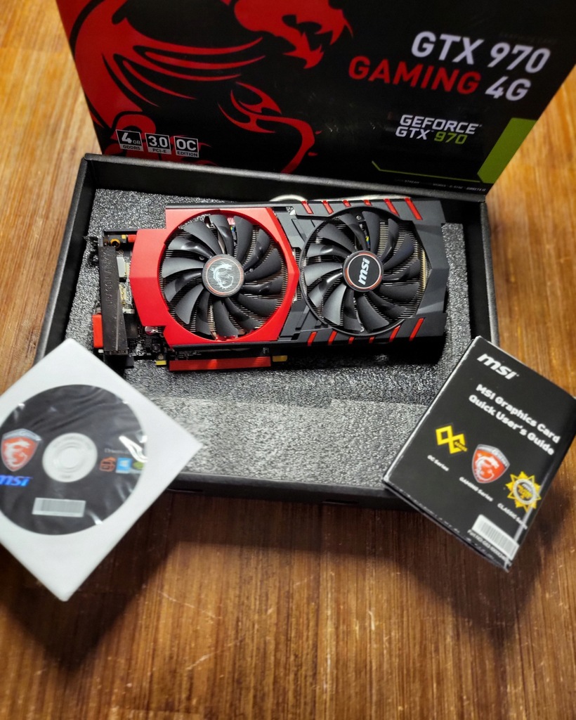 Karta Graficzna MSI GTX 970 Gaming 4G 4GB OC GraKa - 12557302977 - oficjalne archiwum Allegro