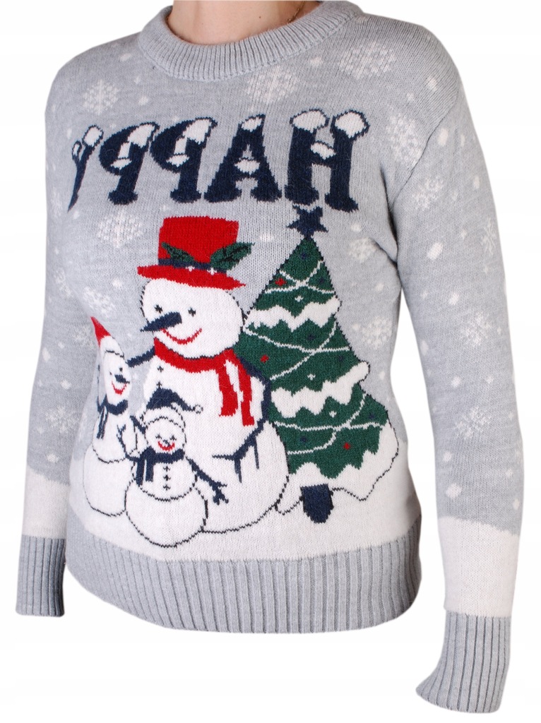 Wełniany damski sweter świąteczny turecki - 12857644220 - oficjalne ...