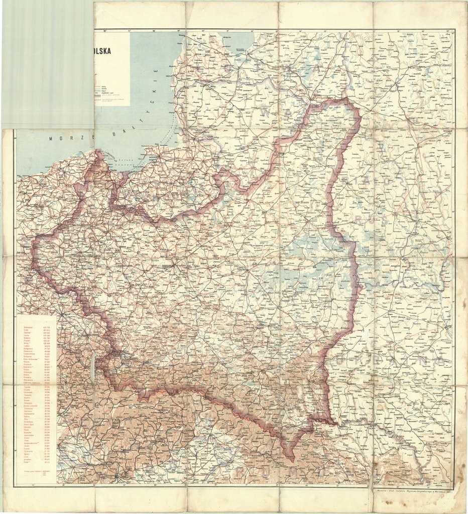 Stare mapy WIG 1918-1939 r - 6 rodzajów map - 12836216877 - oficjalne ...