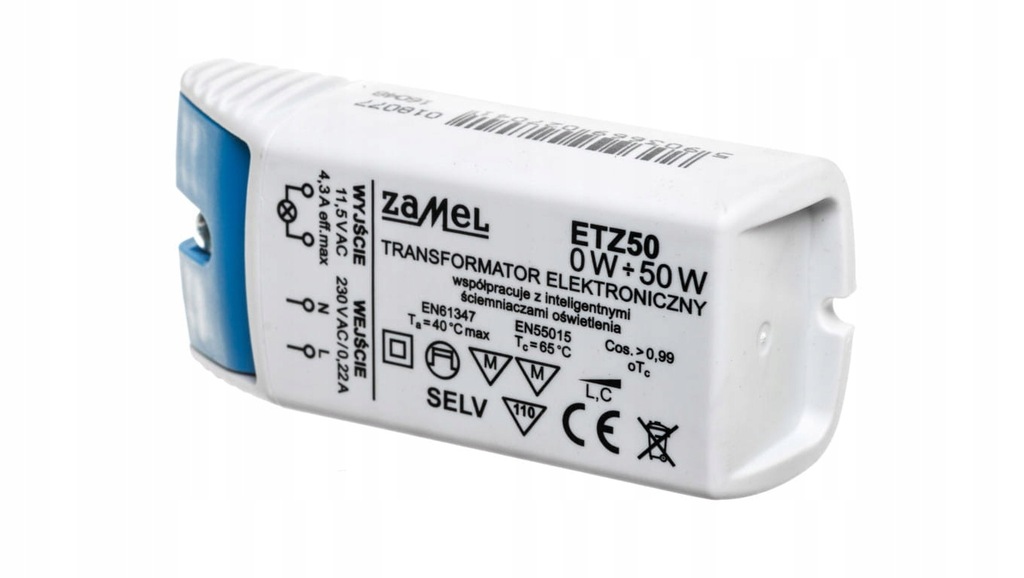 Transformator elektroniczny 230 11 5V 0-50W ETZ50 - 11929642500 ...