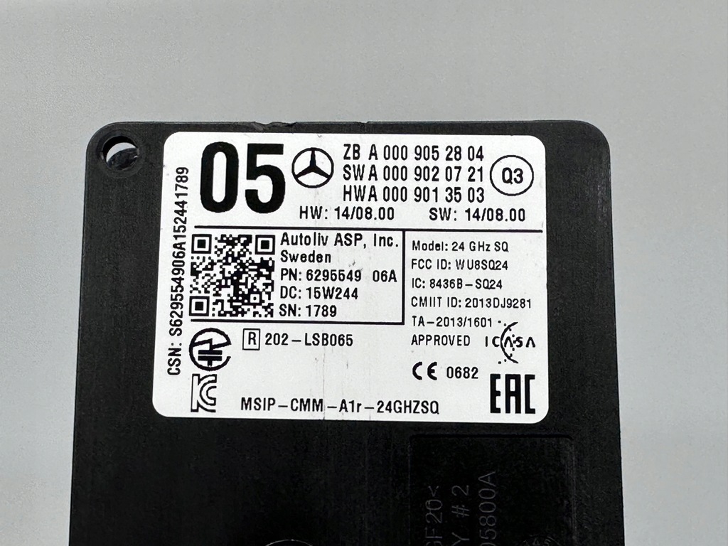 MERCEDES W205 SENSOR RADAR CZUJNIK A0009052804 FV - 13081656446 ...