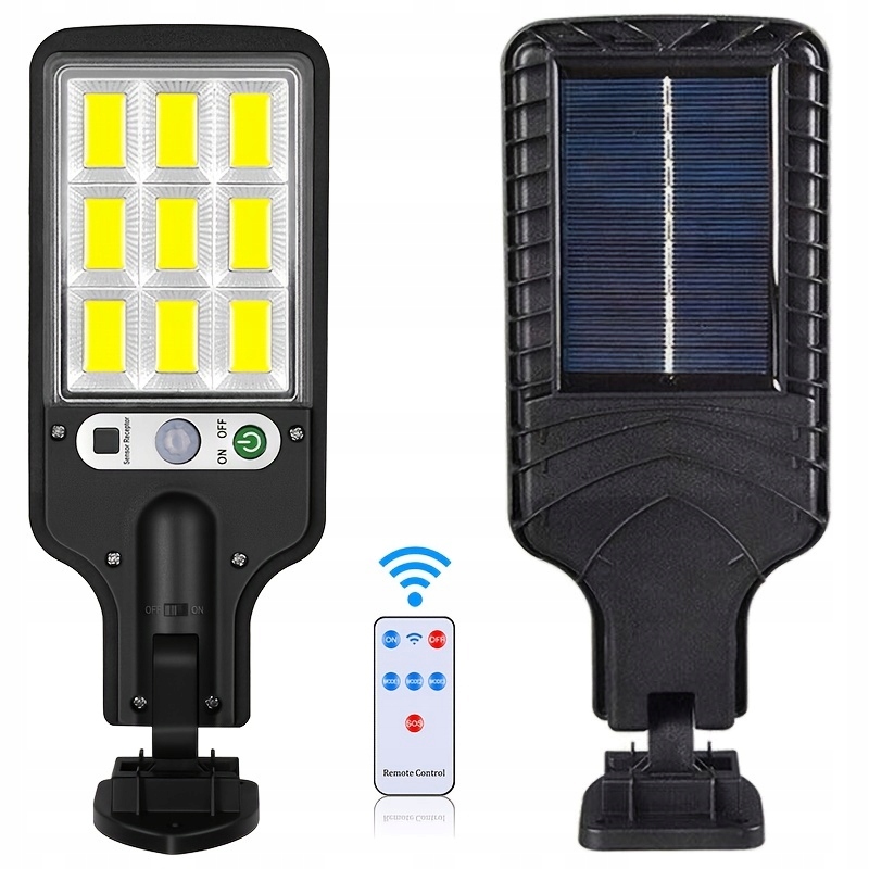 LAMPA SOLARNA LED LATARNIA ULICZNA OGRODOWA CZUJNIK RUCHU - 14913796517 - oficjalne archiwum Allegro