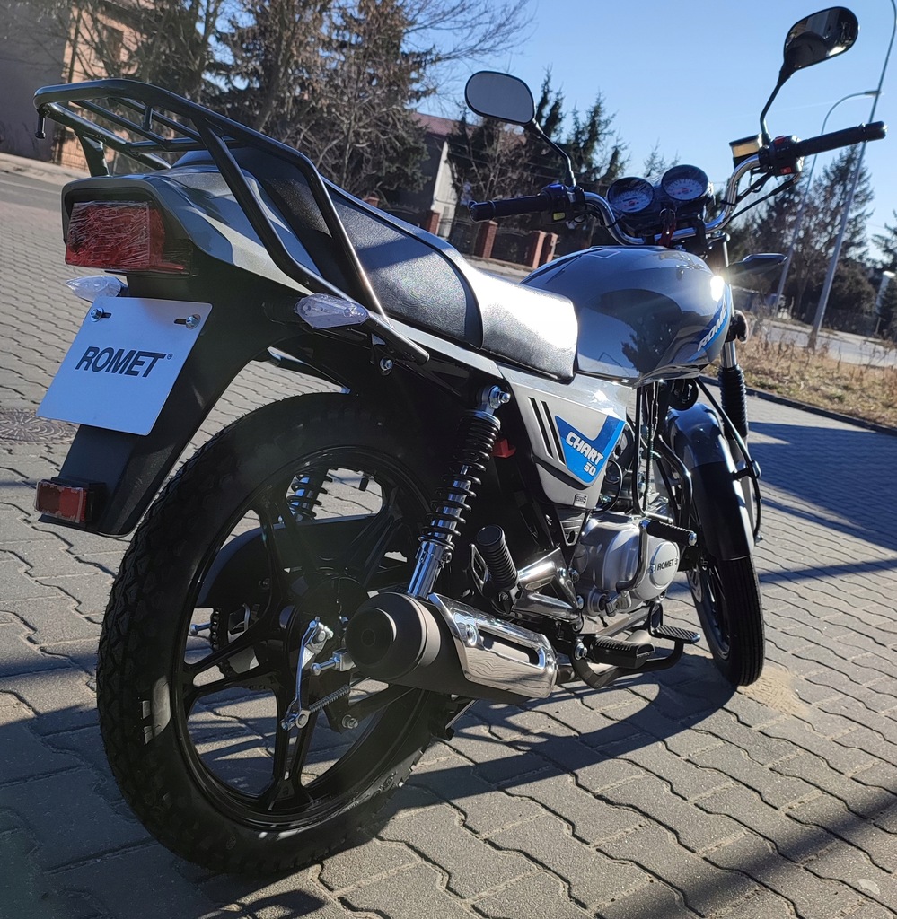 MOTOROWER ROMET CHART 50 SREBRNY EURO5 FVAT / RATY - 11921384903 ...