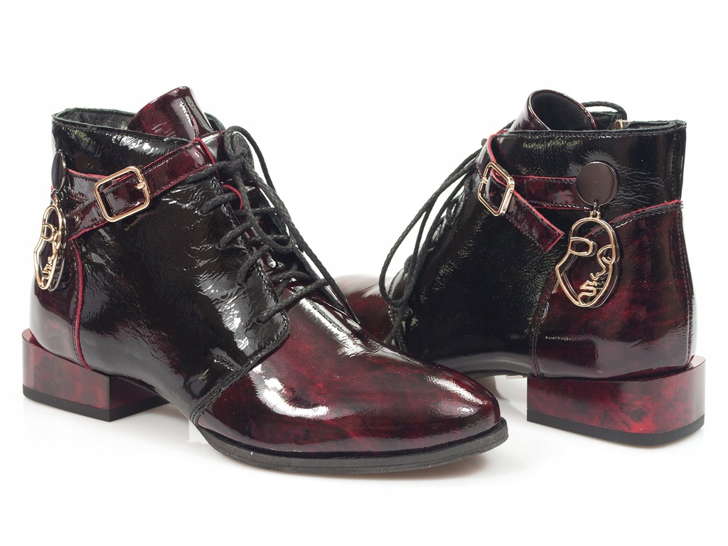 botki MACIEJKA skóra trzewiki damskie buty BOHO - 12608241285 - oficjalne archiwum Allegro