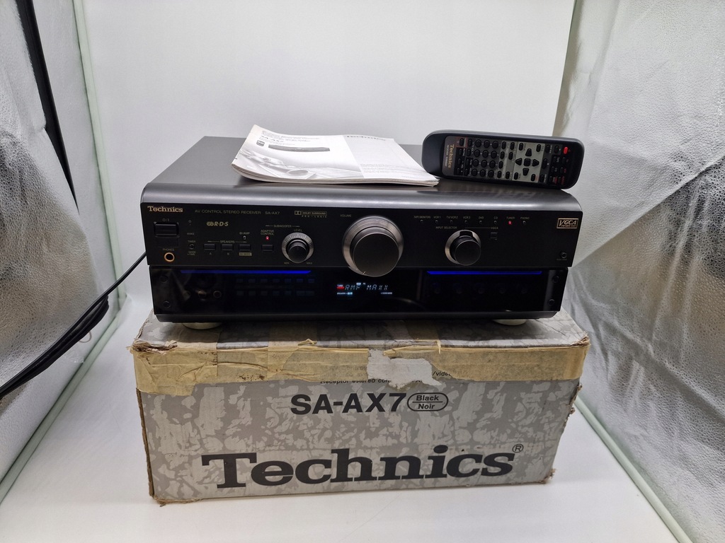 TECHNICS SA-AX7 AMPLITUNER KARTON PILOT JAK NOWY! - 13438501998 - oficjalne archiwum Allegro