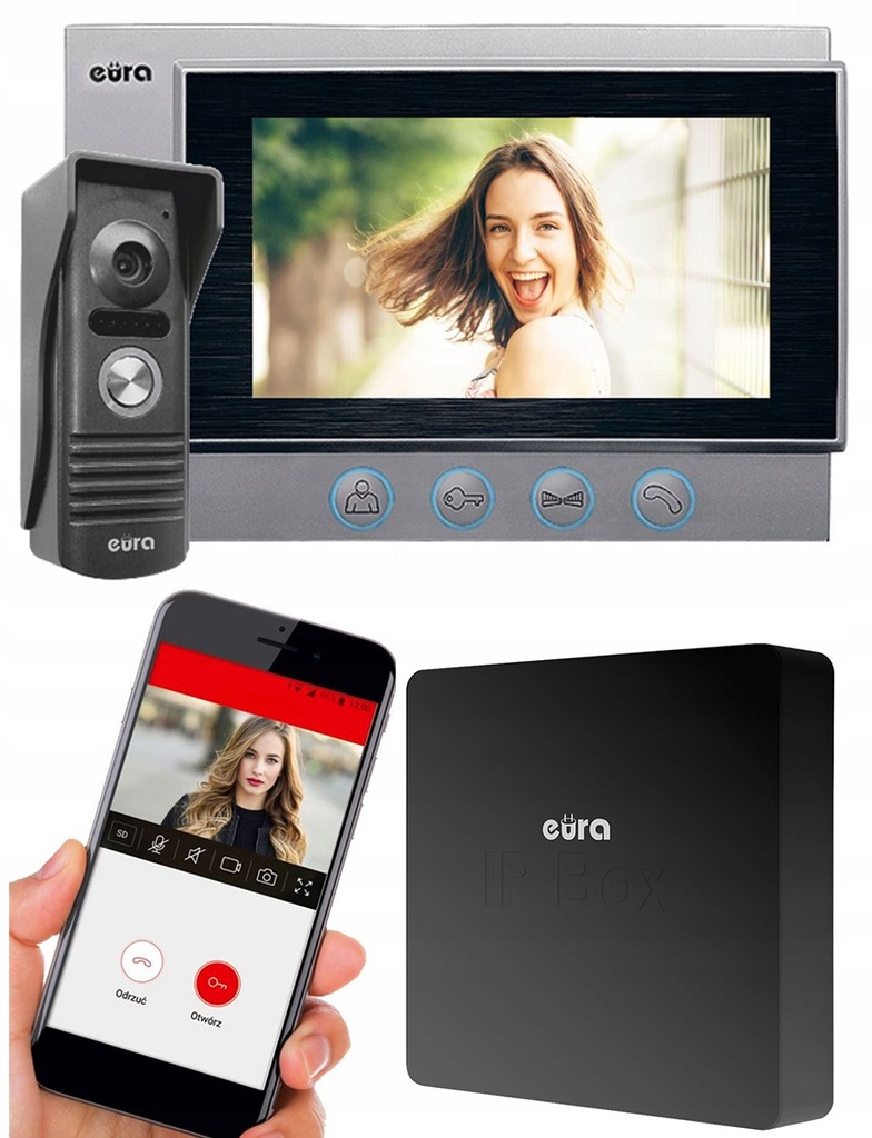 WIDEO-DOMOFON VIDEODOMOFON WIDEODOMOFON WIFI PAMIĘ - 8317222632 - oficjalne archiwum Allegro