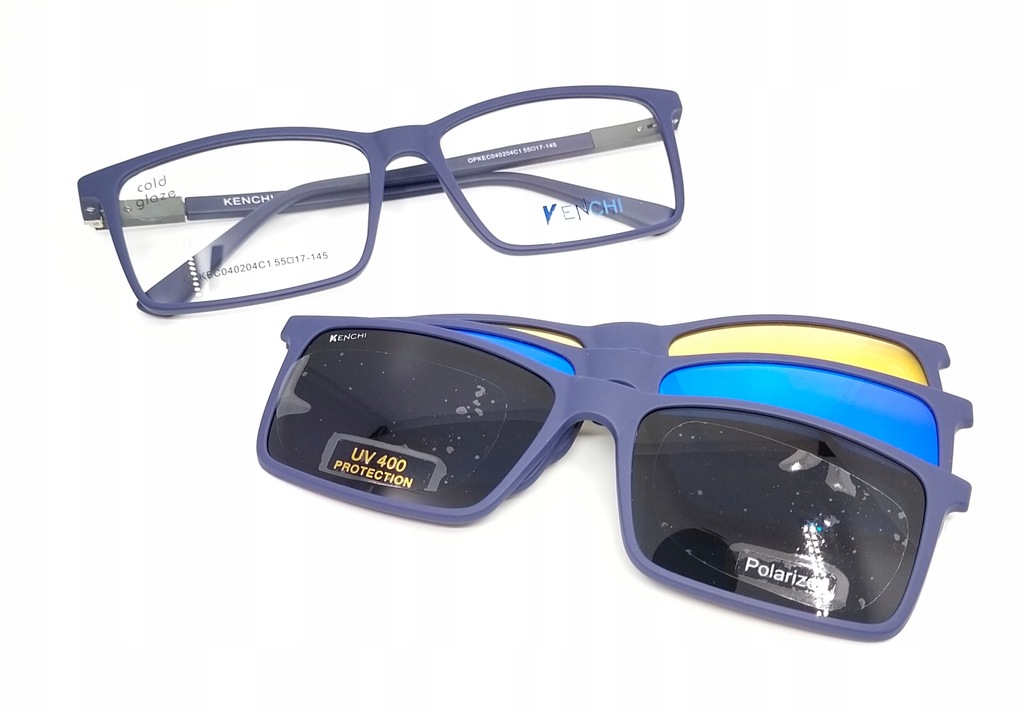 Kenchi KEC 040204 C1 OPRAWKI z 3 nakładkami CLIP-ON - 15089245917 ...