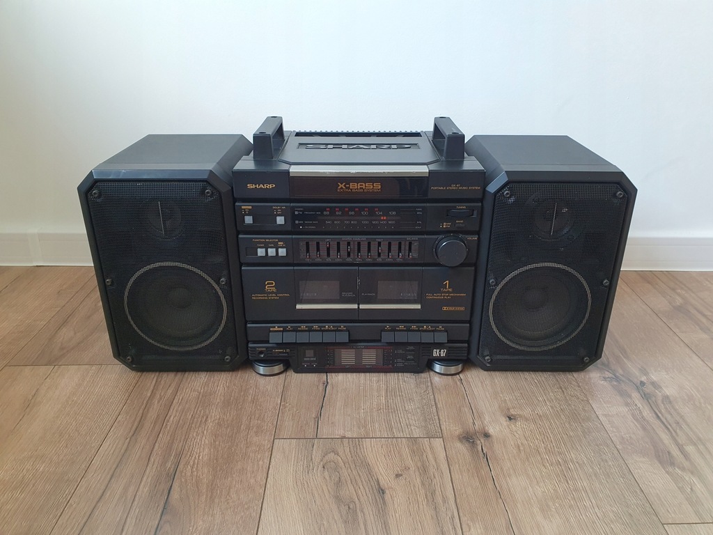 Radiomagnetofon SHARP GX-67 X-BASS-RZADKI ! OKAZJA - 13831485723 ...
