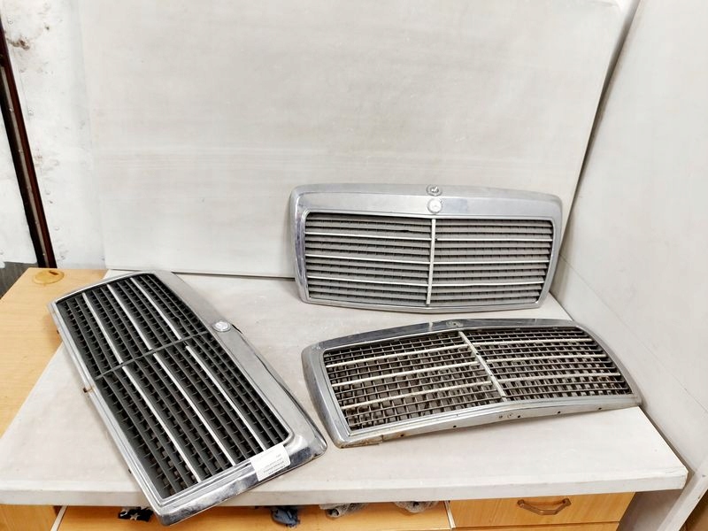 W124 GRILL ATRAPA CHŁODNICY PAKIET 3SZT ZESTAW - 14293607284 ...