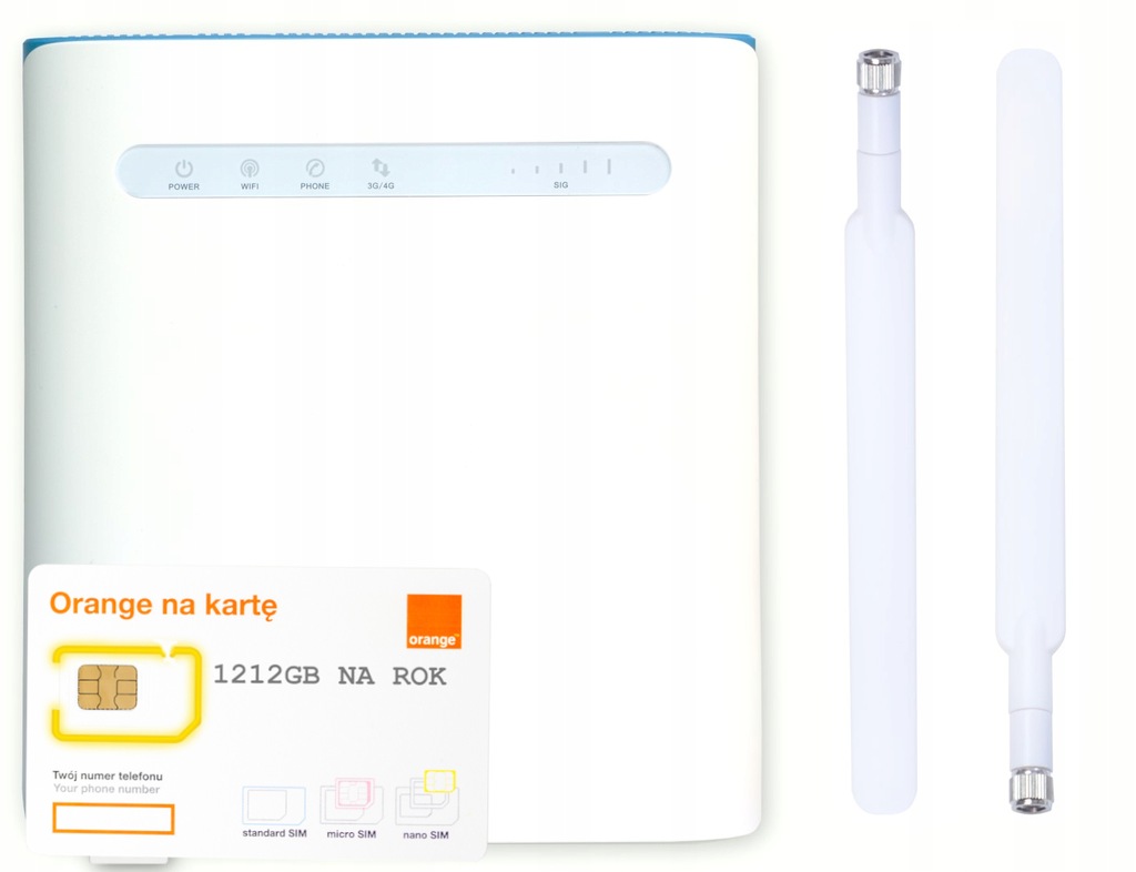 Router WIFI 4G LTE anteny +karta SIM Orange na rok - 13469085796 ...