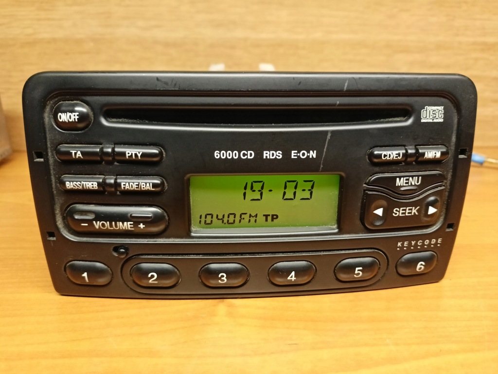 RADIO FORD 6000 CD RDS + KOD - 13933264502 - oficjalne archiwum Allegro