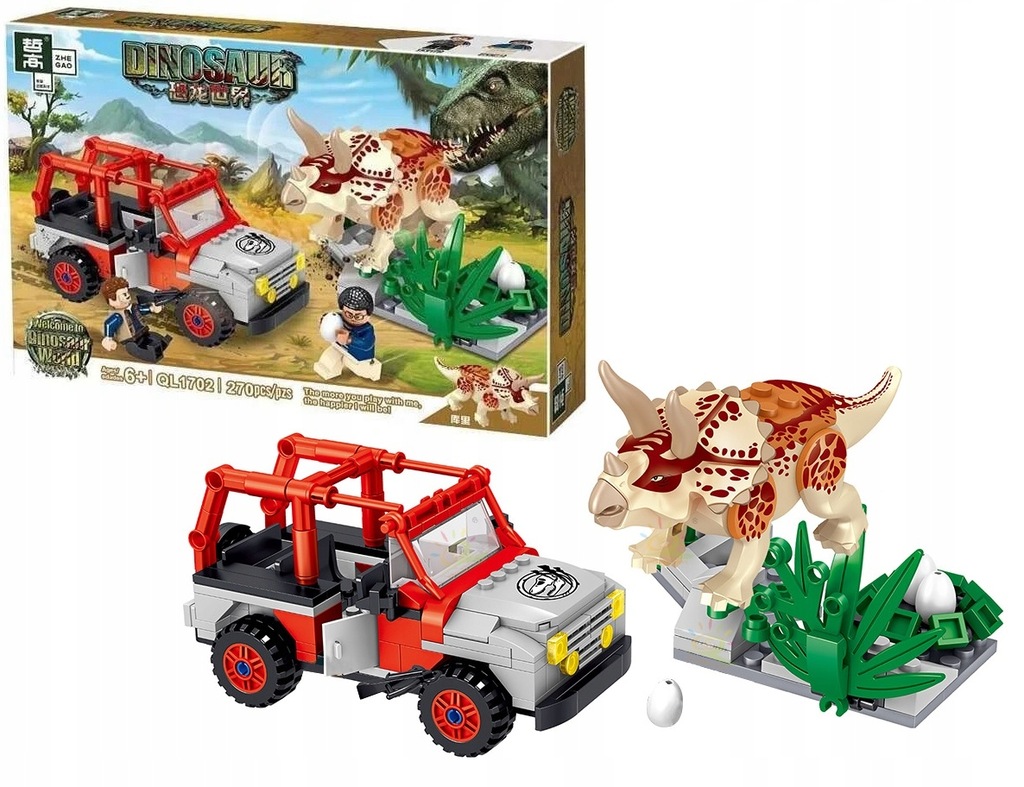 Jurassic World Rex Dinozaur Triceratops Karta Lego - 8857106169 