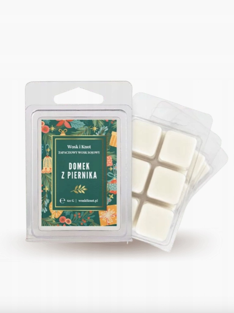 Wosk sojowy do kominka DOMEK Z PIERNIKA zapachowy - 14706198336 - oficjalne archiwum Allegro