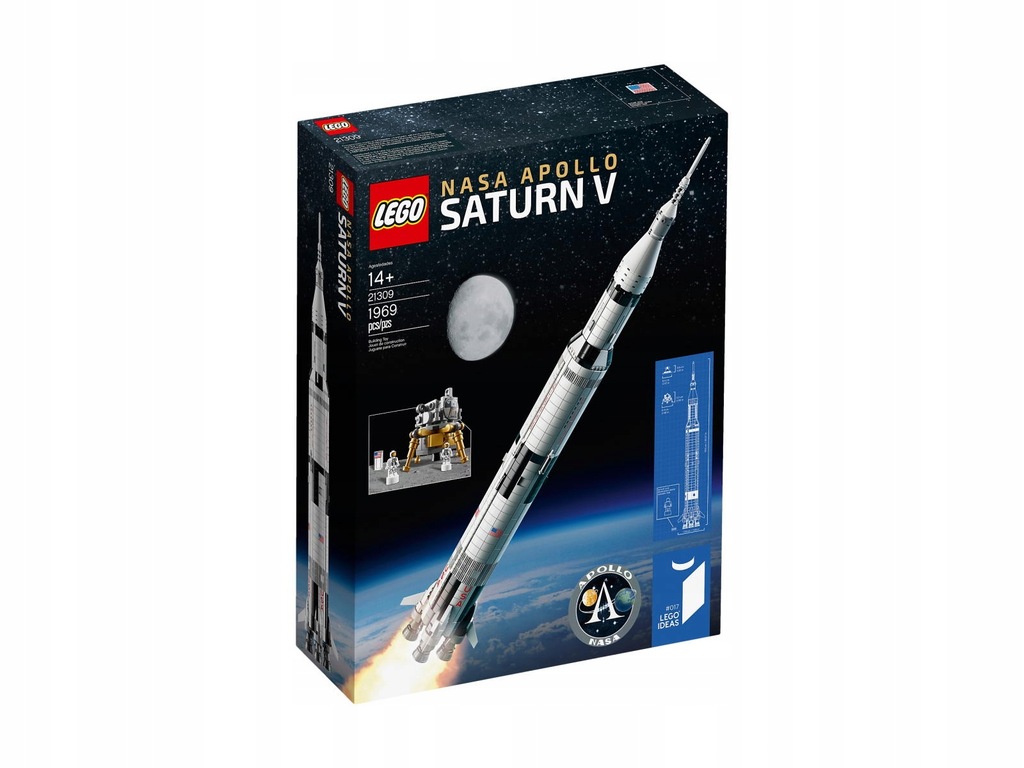 LEGO IDEAS 21309 Rakieta NASA Apollo Saturn V - 8731165482 - oficjalne ...