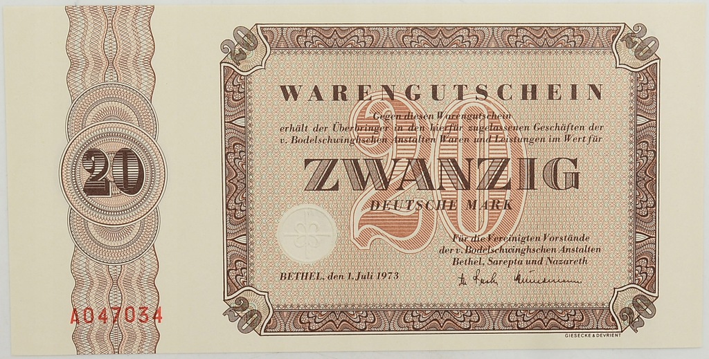 21.xx! Niemcy, Bethel, 20 Marek 1973, St.1 - 13787282629 - oficjalne ...