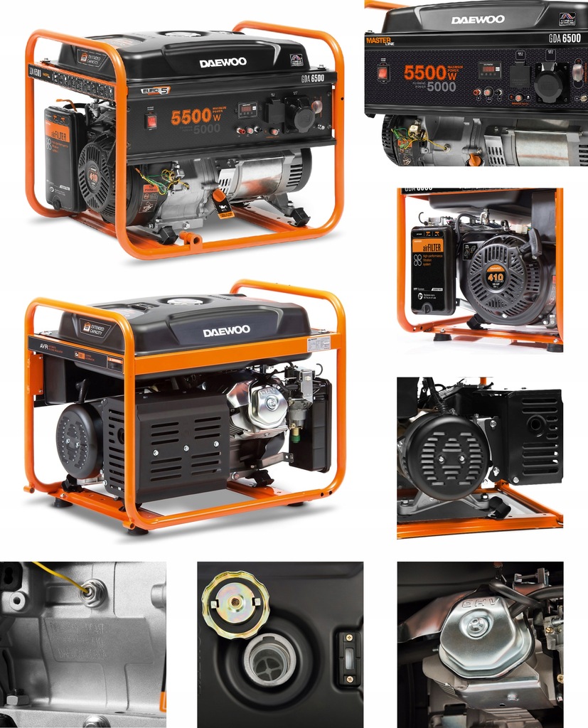 Agregat prądotwórczy DAEWOO MASTER LINE GDA 6500 - 12683489516 ...