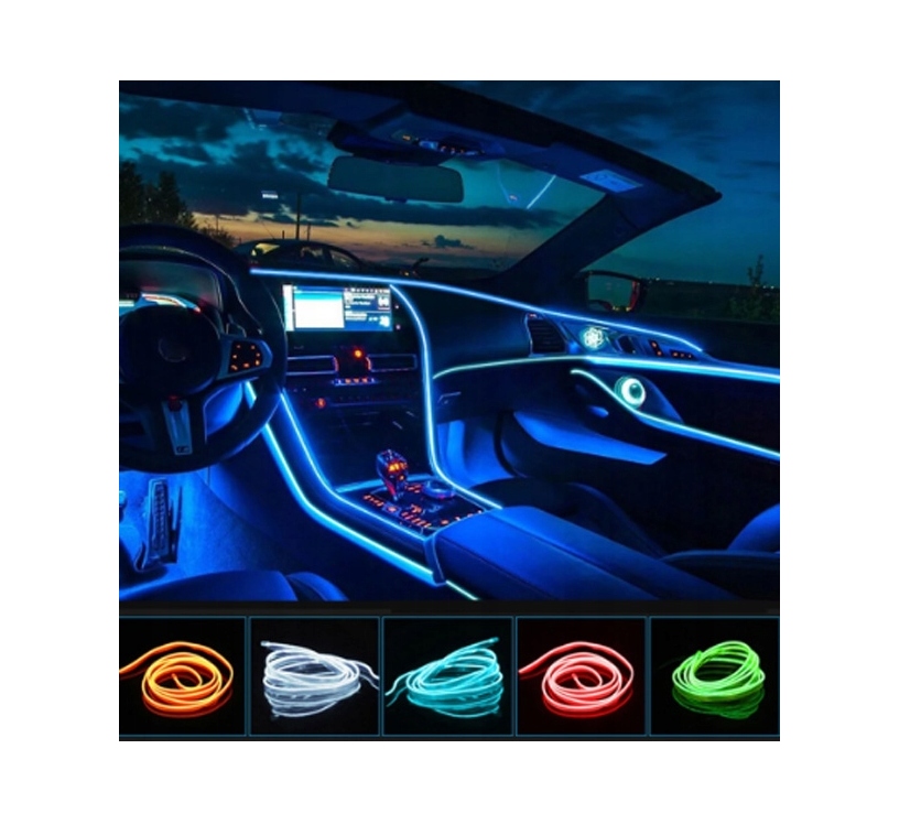 OŚWIETLENIE WNĘTRZA KABINY AUTA LED RGB LEDY LAMPA - 13411556464 ...