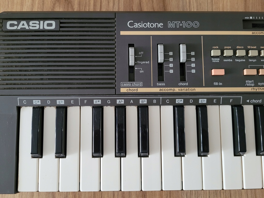 Organy- Keyboard Casio - Casiotone MT-100 - 12101239096 - oficjalne archiwum Allegro