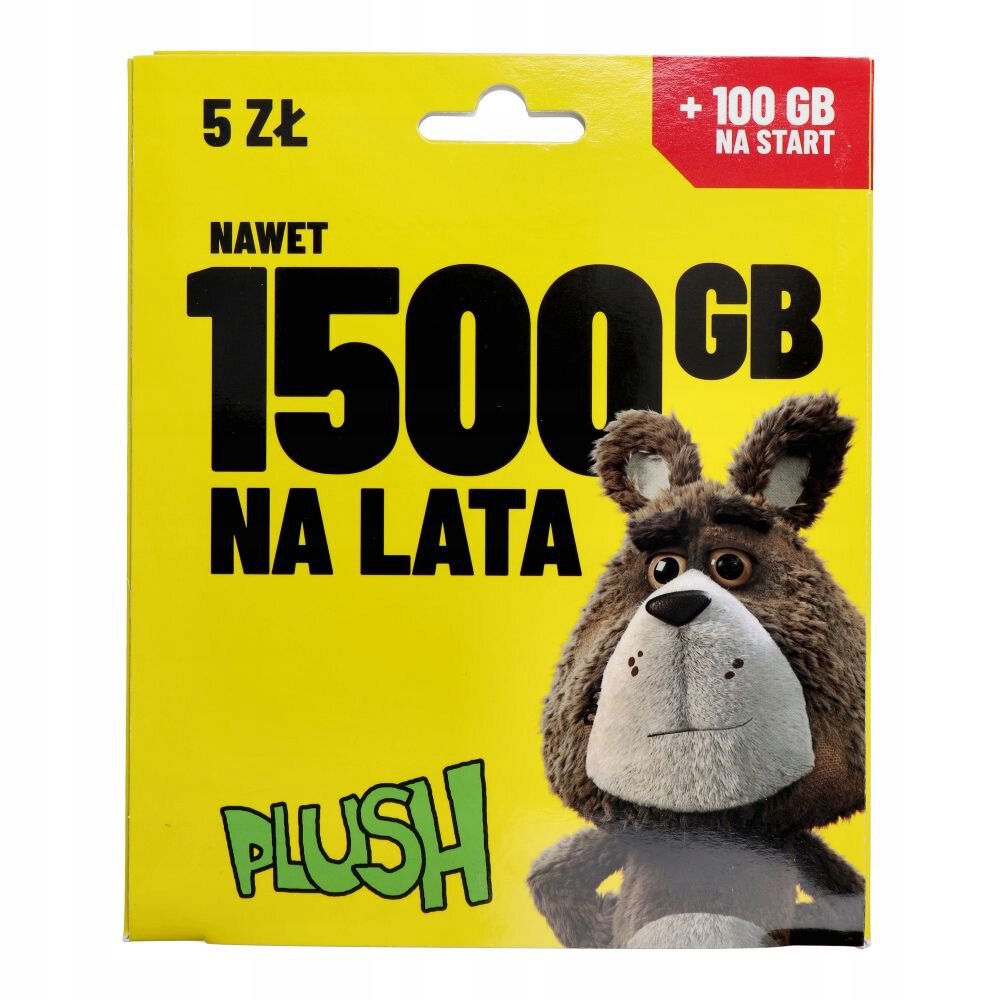 1x STARTER NOWY PLUSH 5 ZŁ PLN NA KARTĘ KARTA SIM MICRO NANO PLUS ...