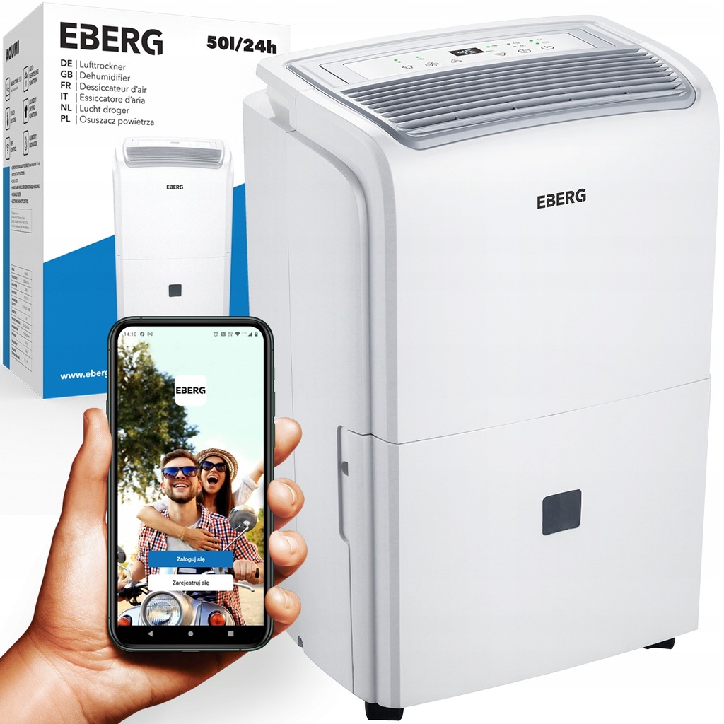 Osuszacz powietrza EBERG AQUMI pochłaniacz wilgoci 50l/24h Timer ECO ...