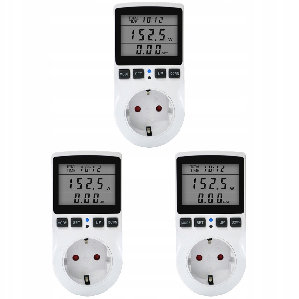 Plug Outlet Ammeter Electric Reading Socket 3 PCS - 14030067359 ...